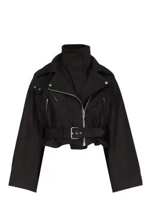 Alaïa Alaïa Belted Zip Jacket Black