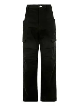 Rick Owens Straight-leg Cargo Trousers - Black