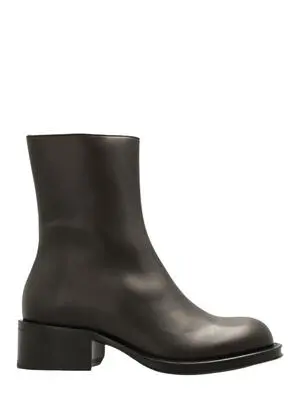LANVIN Zip Detail Ankle Boots - Black