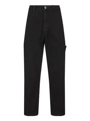 STONE ISLAND Stone Island Logo Patch Loose Fit Trousers