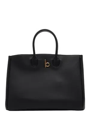Burberry Rocking Horse Medium Top Handle Bag - Black