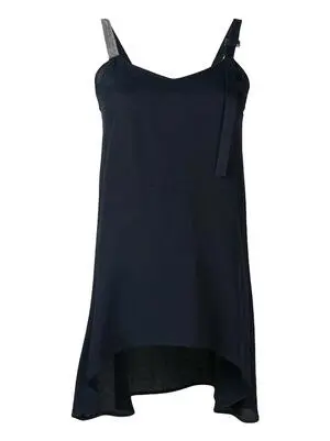 Fabiana Filippi Sleeveless Asymmetrical Hem Top - Black