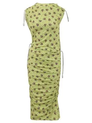 Coperni Coperni Lily Printed Adjustable Ruched Dress No