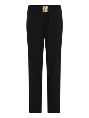 Marella Straight-fit Belted Trousers - Black
