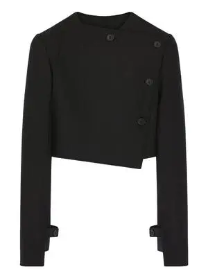 COURREGES Tailored Cropped Jacket - Black
