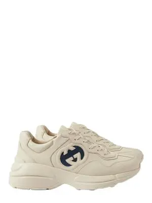Gucci Interlocking G Rhyton Sneakers - White