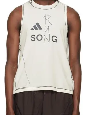 SONG FOR THE MUTE Crew Neck Vest - White