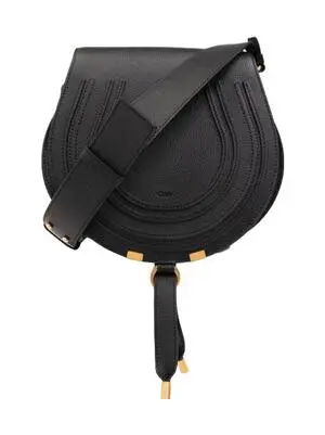 Chloé Marcie Saddle Crossbody Bag - Black