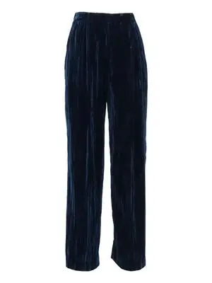 Aspesi Wide Leg Velvet Trousers - Black