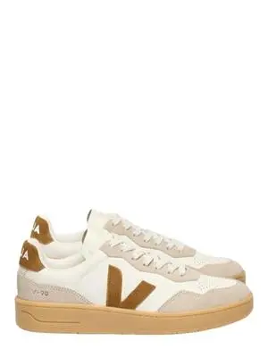 VEJA Veja V-90 Lace-Up Sneakers Almond-colored