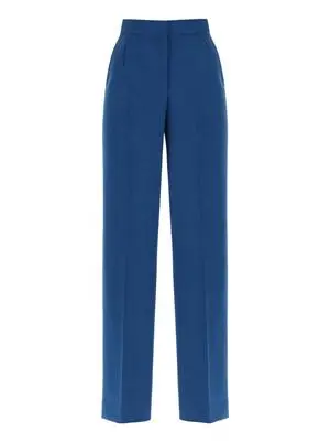 Tory Burch Front-pleat Tailored Trousers - Blue