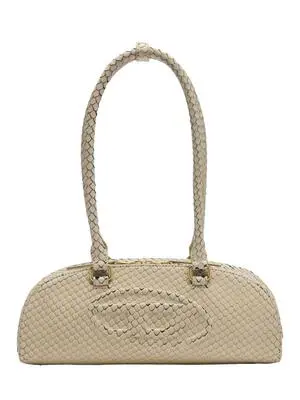DIESEL® 1dr Dome Embossed Shoulder Bag - Beige