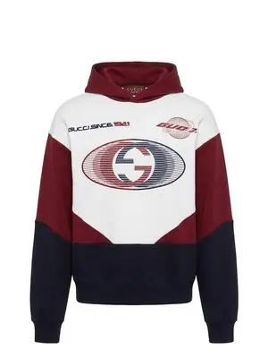 Gucci Cotton Jersey Hooded Sweatshirt With Graphic Print - Multi-color