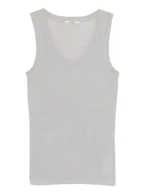 Barena Venezia Knitted Scoop Neck Vest - Pearl Grey