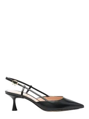 GIANVITO ROSSI Pointed-toe Slingback Pumps - Black