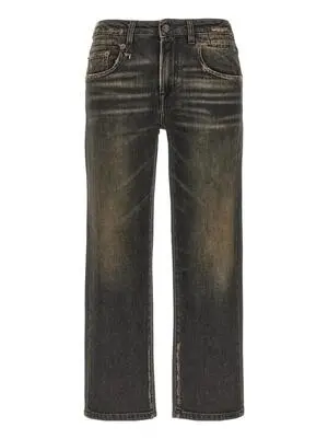 R13 Straight Leg Jeans - Monastery Black