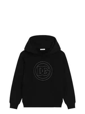 Dolce & Gabbana Dg Logo Detail Hoodie - Black