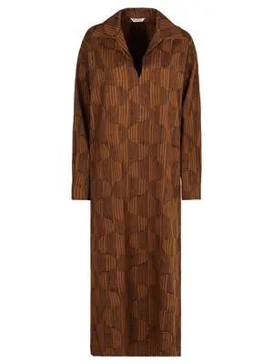 Max Mara Edwige Long-sleeved Dress - Brown