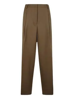 Dries Van Noten Belt-loop Casual Pants - Tan