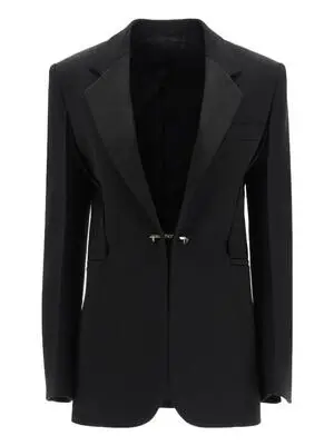 Givenchy Pin Detail Tailored Blazer - Black