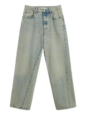 SUNFLOWER Buttoned Straight-leg Jeans - Gray