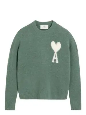 Ami De Coeur Wool Sweater - Green