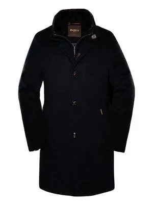 MOORER Bond-fur-le" Padded Coat - Black