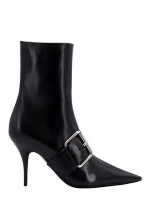 Balenciaga Knife Belted Ankle Boots - Black