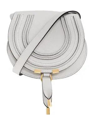 Chloé Chloé Marcie Foldover Small Saddle Bag White