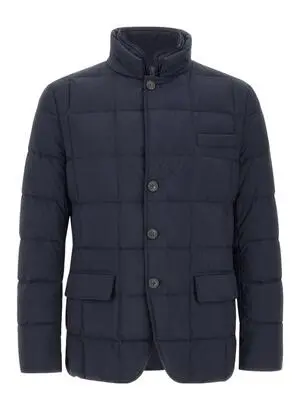 FAY Quilted Double-zip Jacket - Black