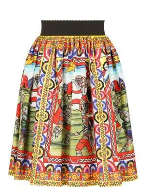 DOLCE & GABBANA Dolce & Gabbana Carretto Print Mini Skirt