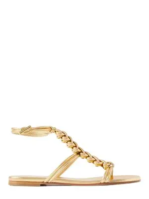 GIANVITO ROSSI Capua Flat Sandals - Nude