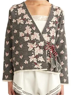 BODE Patterned Jacquard Knit Cardigan - Multicolor
