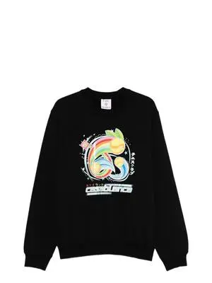 Casablanca Manga Tennis Ball Graphic Sweatshirt - Black