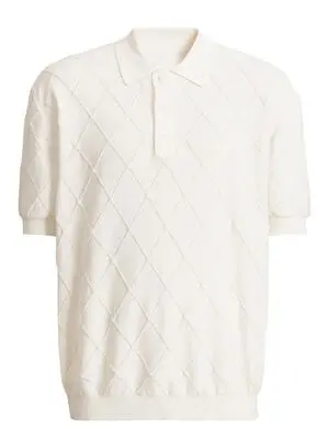Balmain Vintage Knit Polo - White