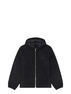 Givenchy 4g Pattern Zipped Hoodie - Black