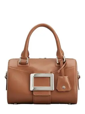 ROGER VIVIER Belle Vivier Mini Tote Bag - Brown