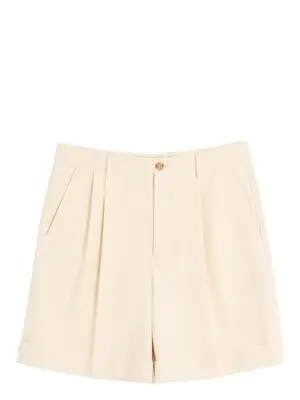 Valentino Garavani Cotton Canvas Cuffed Bermuda Shorts - Shell Color