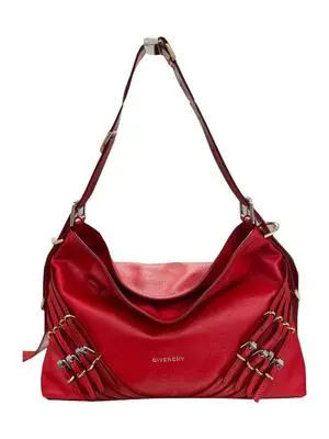 Givenchy Givenchy Voyou Buckle Detailed Medium Shoulder Bag Vermilion/red