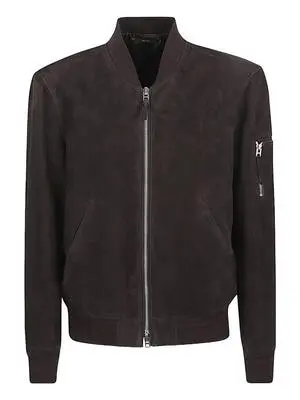 TOM FORD Zip-up Bomber Jacket - Black