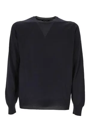 GRAN SASSO Crew Neck Sweater - Black