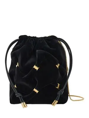 FERRAGAMO Mini Varini Buckle Bucket Bag - Black