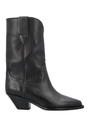 Isabel Marant Étoile Dahope Leather Cowboy Boots - Black