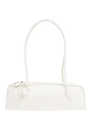 Alaïa Logo Shoulder Bag - Cream