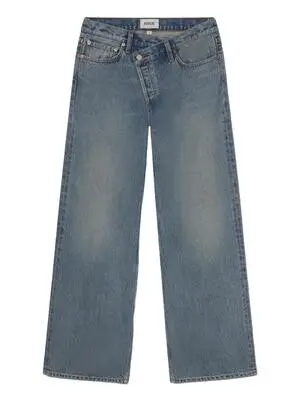 AGOLDE Agolde High-Rise Straight-Leg Jeans With Crisscross Waistband