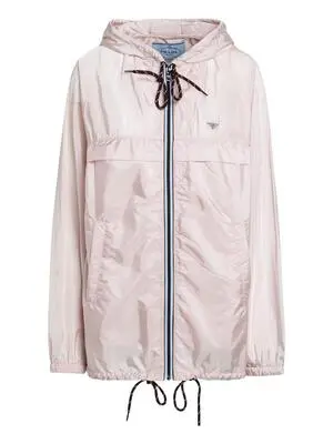 Prada Zip-up Hooded Jacket - Snow Pink
