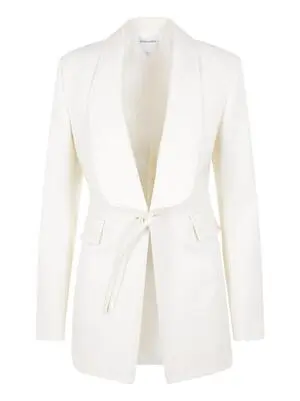 Bottega Veneta V-neck Tailored Blazer - White