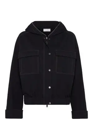 BRUNELLO CUCINELLI Brunello Cucinelli Contrast-Stitch Hooded Jacket