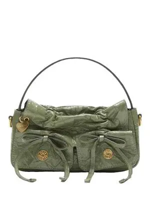Acne Studios Acne Studios Micro Bag With Knotted Detail Wheat Green