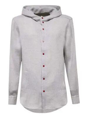 Kiton Hooded Shirt - Gray